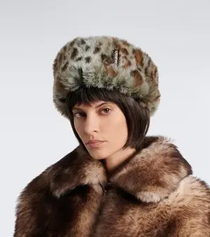 Ruslan Baginskiy Leopard-print Hat