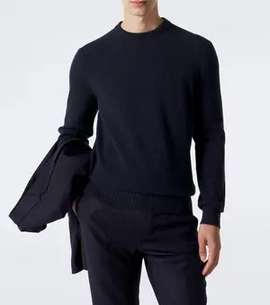 Zegna Wool And Cashmere Crewneck Sweater