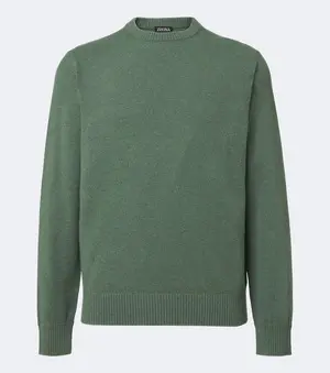 Zegna Wool And Cashmere Sweater - Green