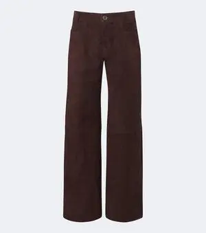 Stouls Lilou Ten Suede Wide-leg Pants