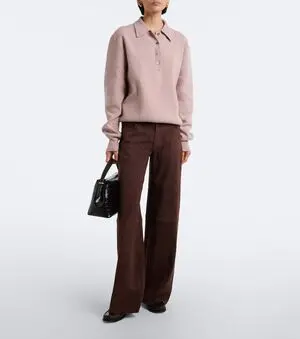 Stouls Lilou Ten Suede Wide-leg Pants