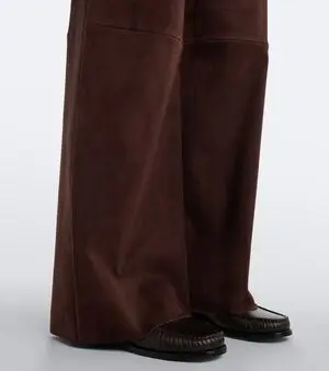 Stouls Lilou Ten Suede Wide-leg Pants