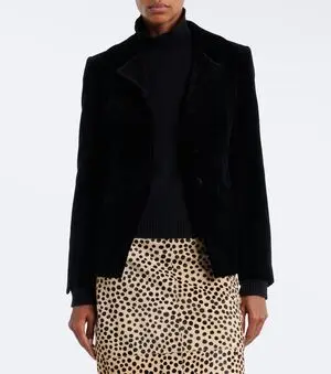 RÓHE Single-breasted Cotton Velvet Blazer