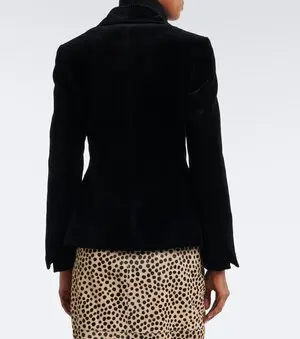 RÓHE Single-breasted Cotton Velvet Blazer