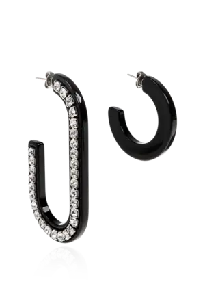 Isabel Marant Étoile Earrings With Shimmering Crystals - Black