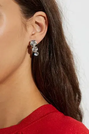 Isabel Marant Étoile Long Earrings With Shimmering Crystals