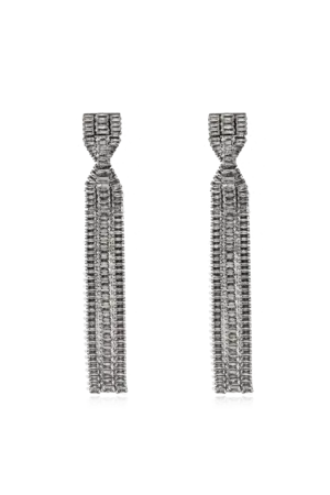 Isabel Marant Étoile Long Earrings With Shimmering Crystals
