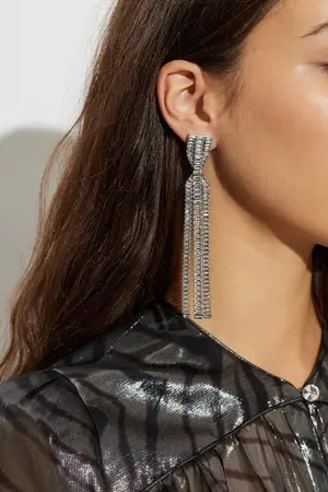 Isabel Marant Étoile Long Earrings With Shimmering Crystals