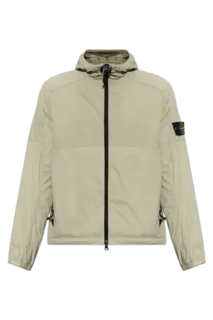 Stone Island Jacket With Logo Patch - Green