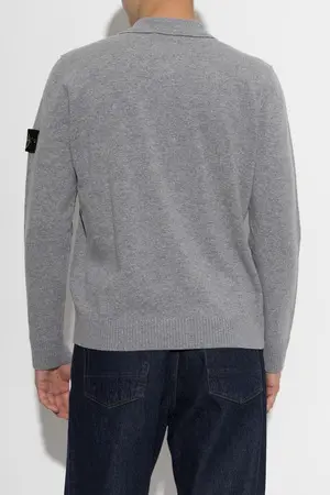 Stone Island Wool Polo Sweater