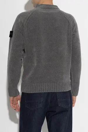 Stone Island Sweater With Logo Patch
