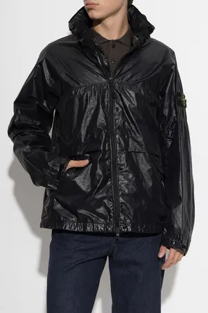 Stone Island Jacket With A Concealed Hood
