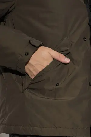 Stone Island Insulated Jacket With Logo Patch