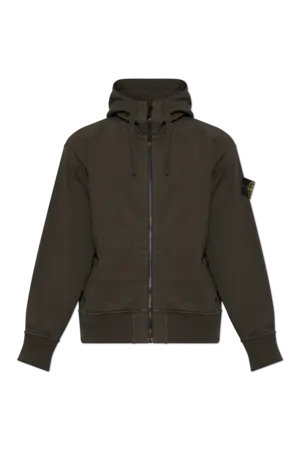 Stone Island Sweatshirt With Logo Patch - Green