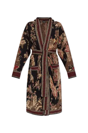 Etro Patterned Cardigan With Belt