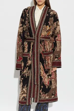 Etro Patterned Cardigan With Belt