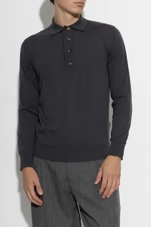 Eleventy Long-sleeve Polo