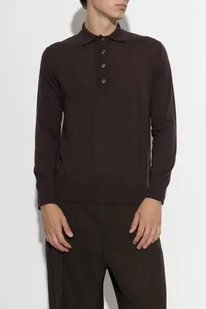 Eleventy Long-sleeve Polo