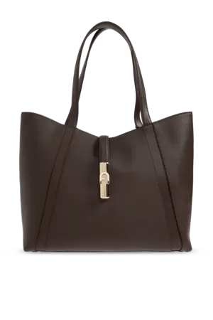 Furla Goccia L Tote Bag - Brown