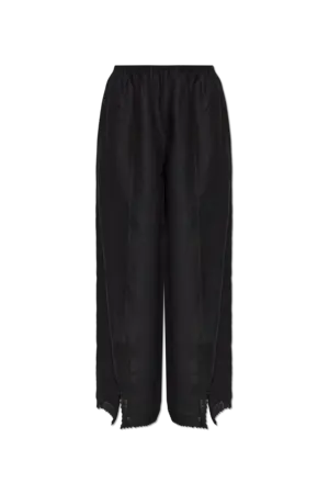 Posse Alfie' Linen Wide Leg Trousers