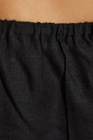 Posse Alfie' Linen Wide Leg Trousers