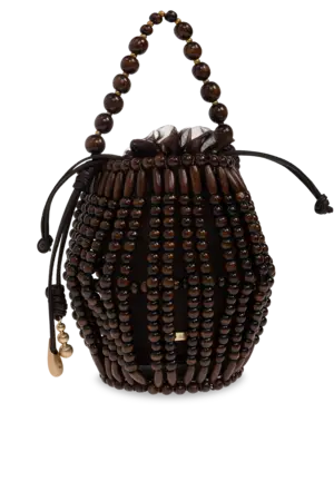 Cult Gaia Lanterna" Beaded Bucket Bag