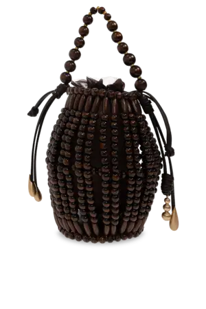 Cult Gaia Lanterna" Beaded Bucket Bag
