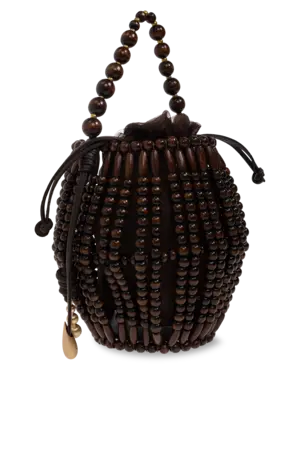 Cult Gaia Lanterna" Beaded Bucket Bag