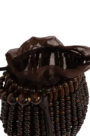 Cult Gaia Lanterna" Beaded Bucket Bag