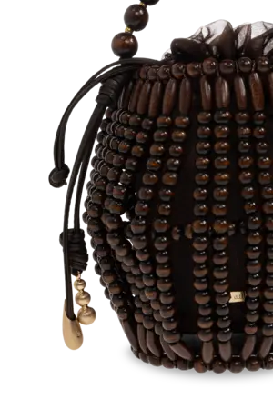 Cult Gaia Lanterna" Beaded Bucket Bag