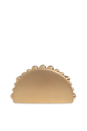 Cult Gaia Gili Leather Clutch - Gold