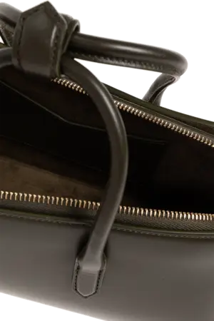 Alaïa Delta' Bag In Calfskin And Lambskin Leather - Brown