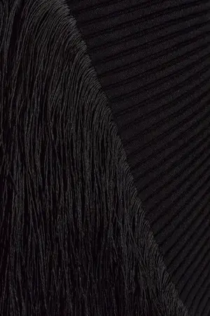 Alaïa Asymmetrical Fringe Knit Dress