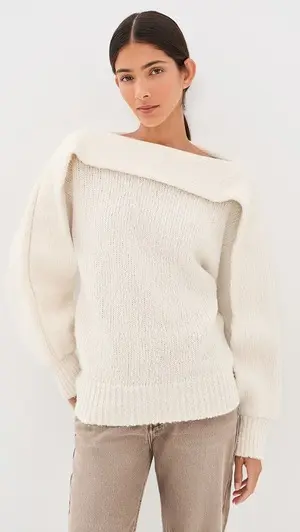 Ossou Umber Sweater - Buff