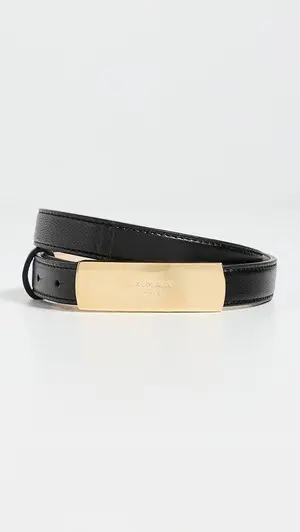 Balmain Smooth Leather Belt - Noir