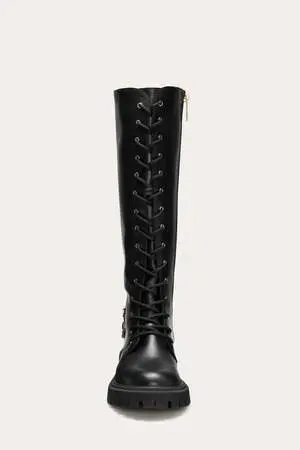 Ramy Brook Valentina Buckled Tall Combat Boot