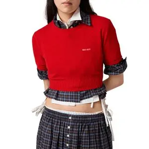Miu Miu Cropped Cashmere Sweater