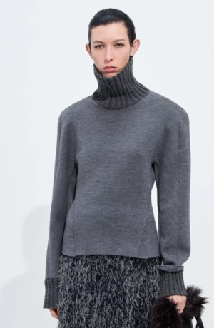 Bottega Veneta Double Wool Sweater - Thunder