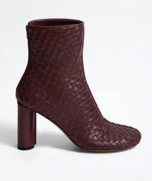 Bottega Veneta Cherry Ankle Boot - Deep Mahogany