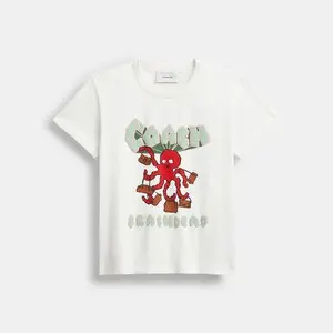 COACH OUTLET Brain Dead Octopus 90s T-shirt - White