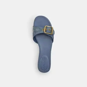 COACH OUTLET Margot Flat Sandal In Crystal Signature