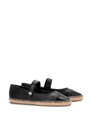 Tory Burch Cap-toe Marry Jane Leather Ballet Flats