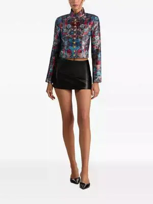 Alice + Olivia Emerson Floral-jacquard Jacket