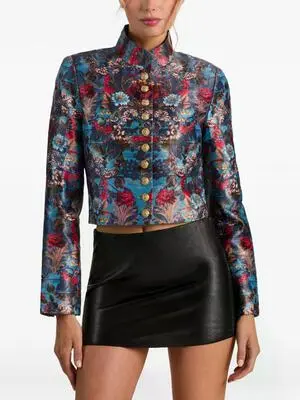 Alice + Olivia Emerson Floral-jacquard Jacket