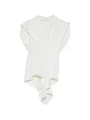 Maticevski Panelled Zip-up Blouse - White
