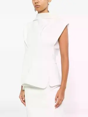 Maticevski Panelled Zip-up Blouse