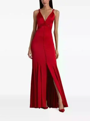 Alice + Olivia Nisa Lace-trim Godet Maxi Dress