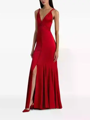Alice + Olivia Nisa Lace-trim Godet Maxi Dress