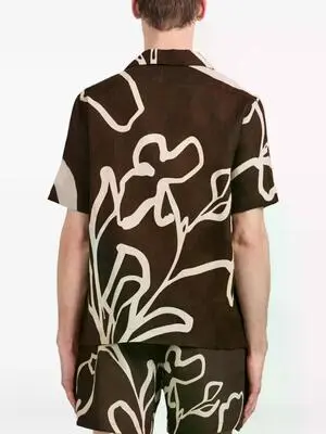 Frescobol Carioca Roberto Abstract-print Short-sleeved Shirt