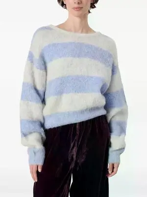 American Vintage Niby Striped Sweater - Blue